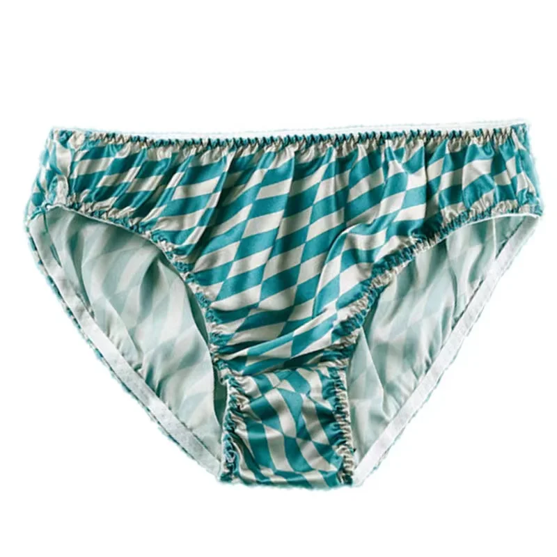 Men's Silk Simple Solid Color Panties