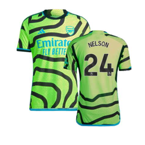 Arsenal Reiss Nelson 24 Away Shirt Kit 2023-2024