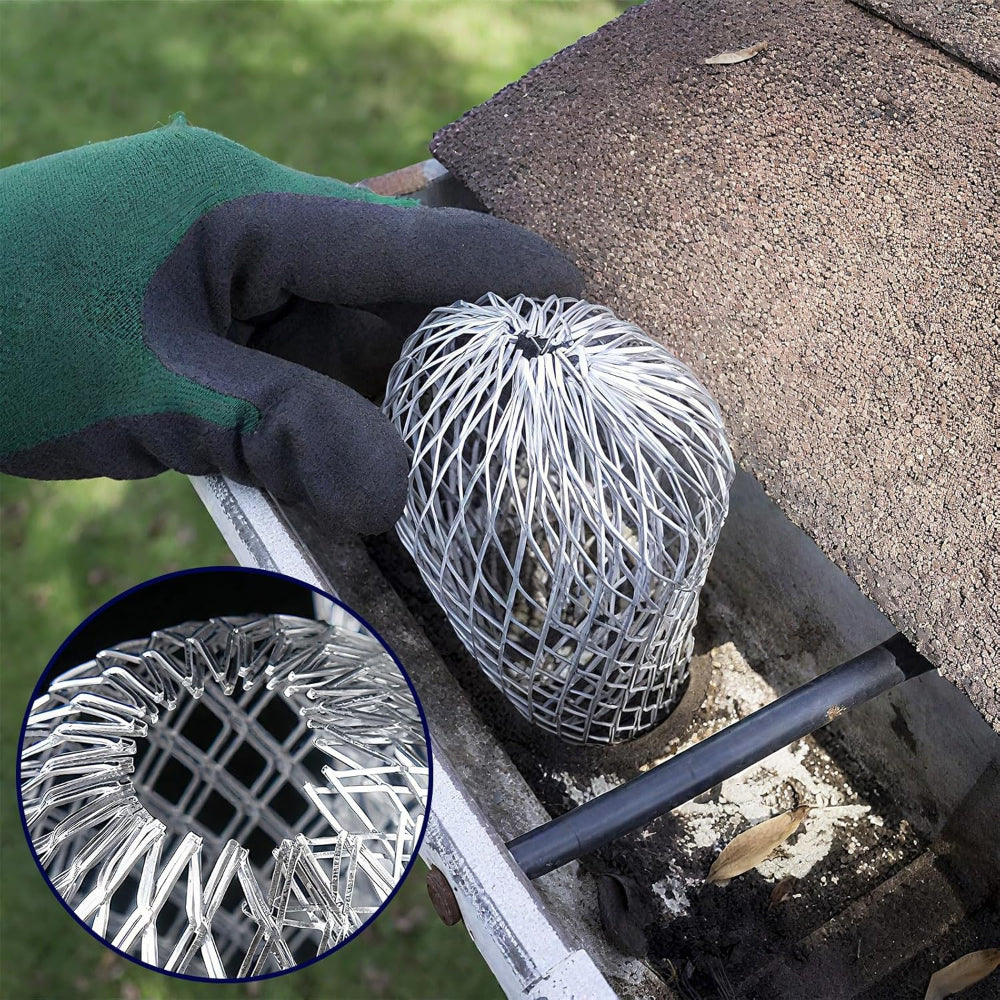 10 Pack Aluminum Gutter Guards with Gloves