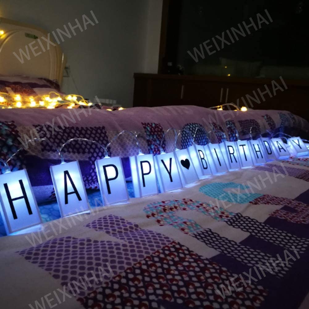 LED Letter Light Box Birthday Lights