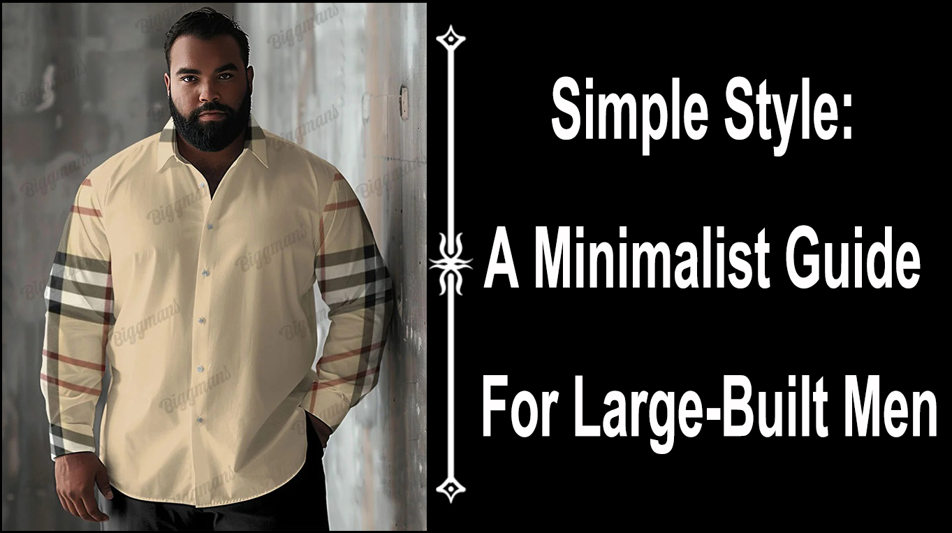 Simple Style: A Minimalist Guide For Large-Built Men