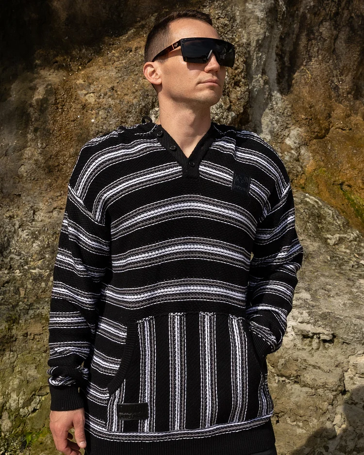 The Smuggler Hoodie - Black & White