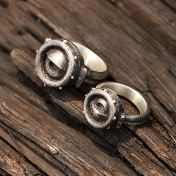Sterling Silver Minions Eye Ring