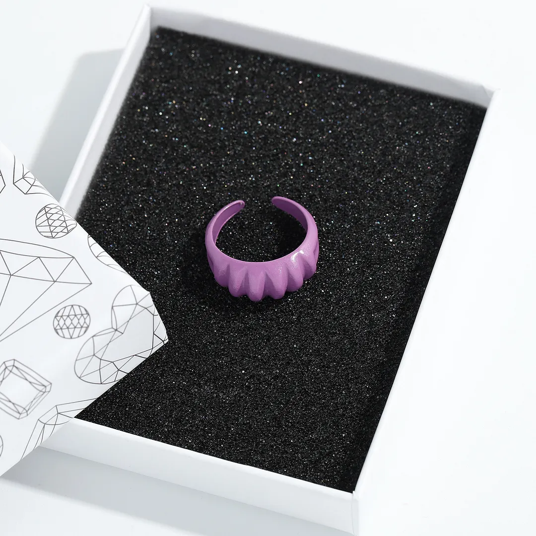 CANDY COLOR OPEN RING