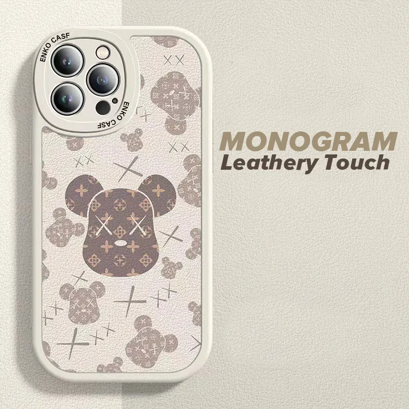 BEAR Monogram Classic Pattern High-Class Phone Case