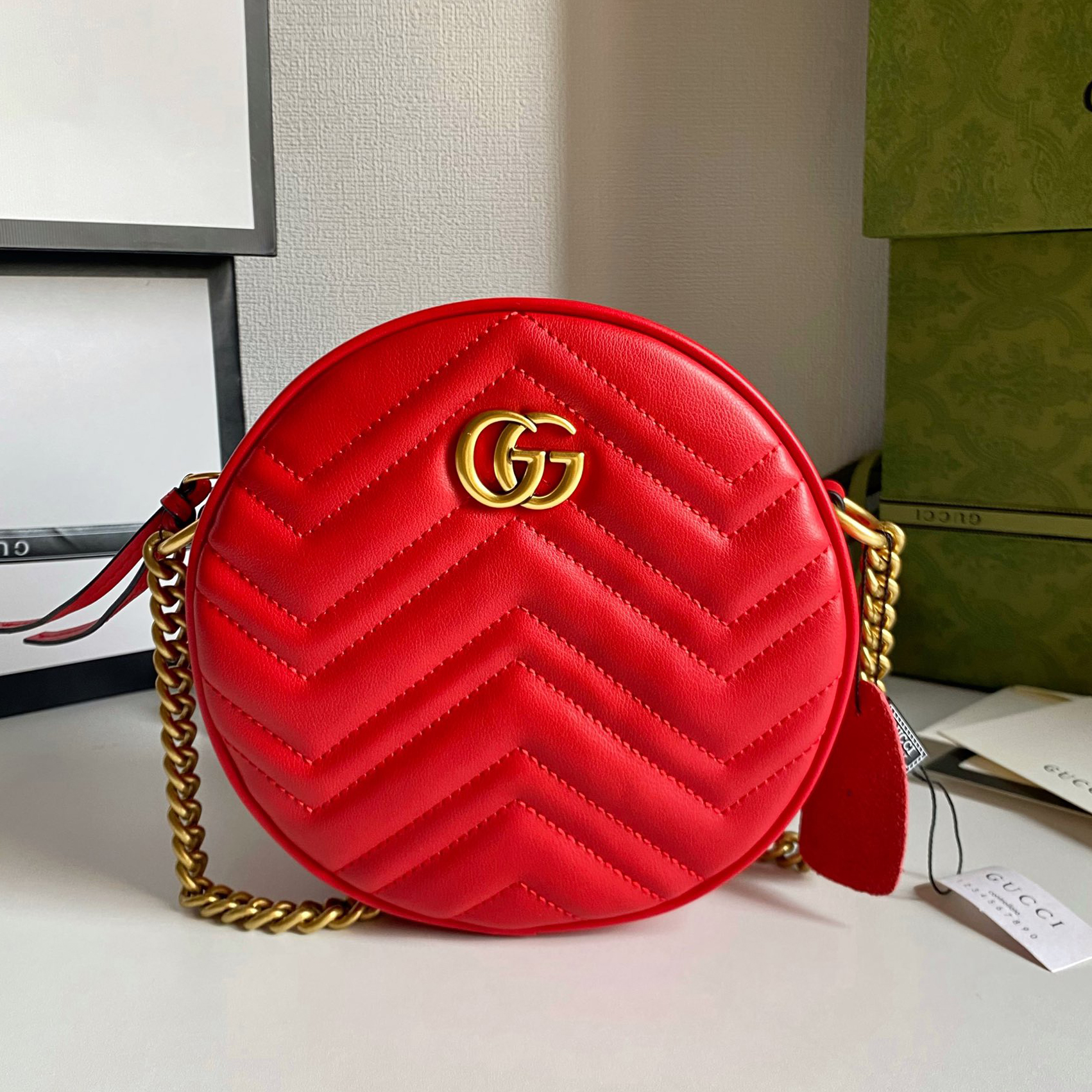 Exquisite Marmont Round Mini Bag