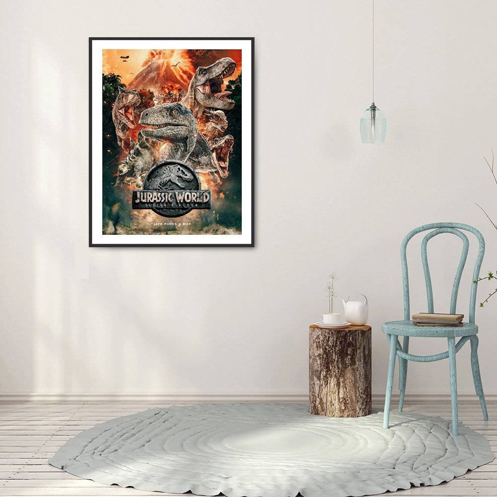 Jurassic World full round or square drill diamond painting