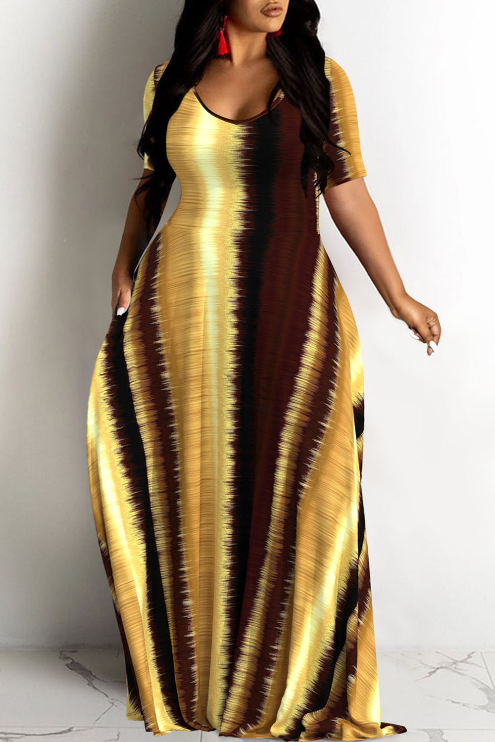 Plus Size Elegant Maxi Dress | Xpluswear