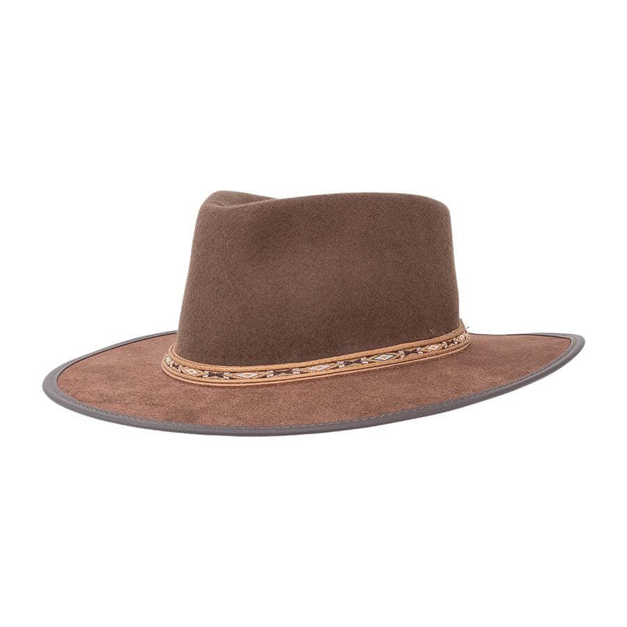 Bushwick - Mens Felt Fedora Hat - Cowboy Hat Band