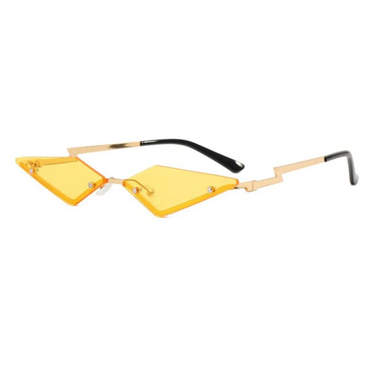 Punk Sunglasses Men Women Personalized Rimless Sun Glasses Cosplay ...