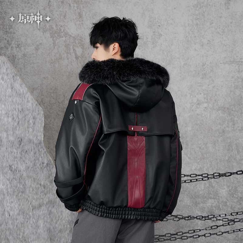 Genshin Impact Wriothesley Themed Series PU Hooded Jacket [Original ...