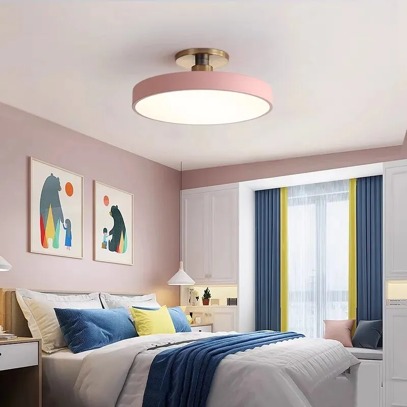 Modern Led Ceiling Lamp For Bedroom Round Simple LED Ceiling Chandelier ...