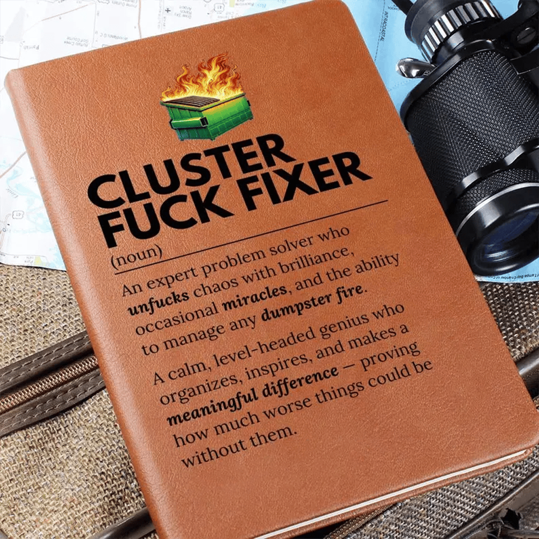 Funny Dumpster Fire Notebook