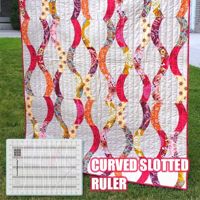 Patchwork Quilt Curved Slotted Ruler (With Instructions)