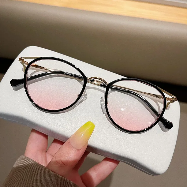 Round Eyeglasses Women Men Computer Anti Blue Light Glasses Frames ...