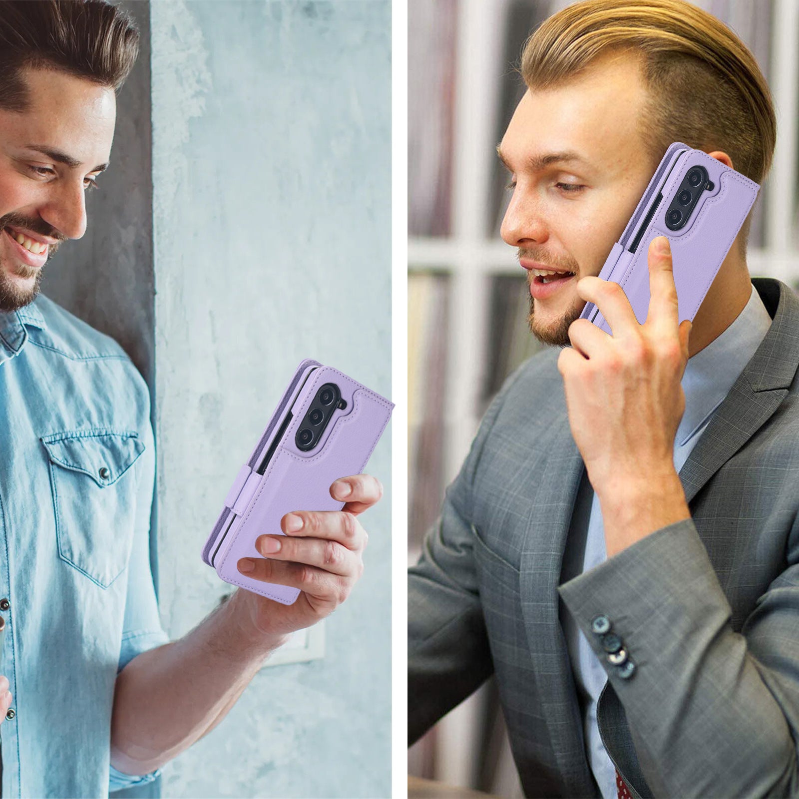 Suitable for Samsung ZFold3/4/5/6 Multifunctional Leather Case