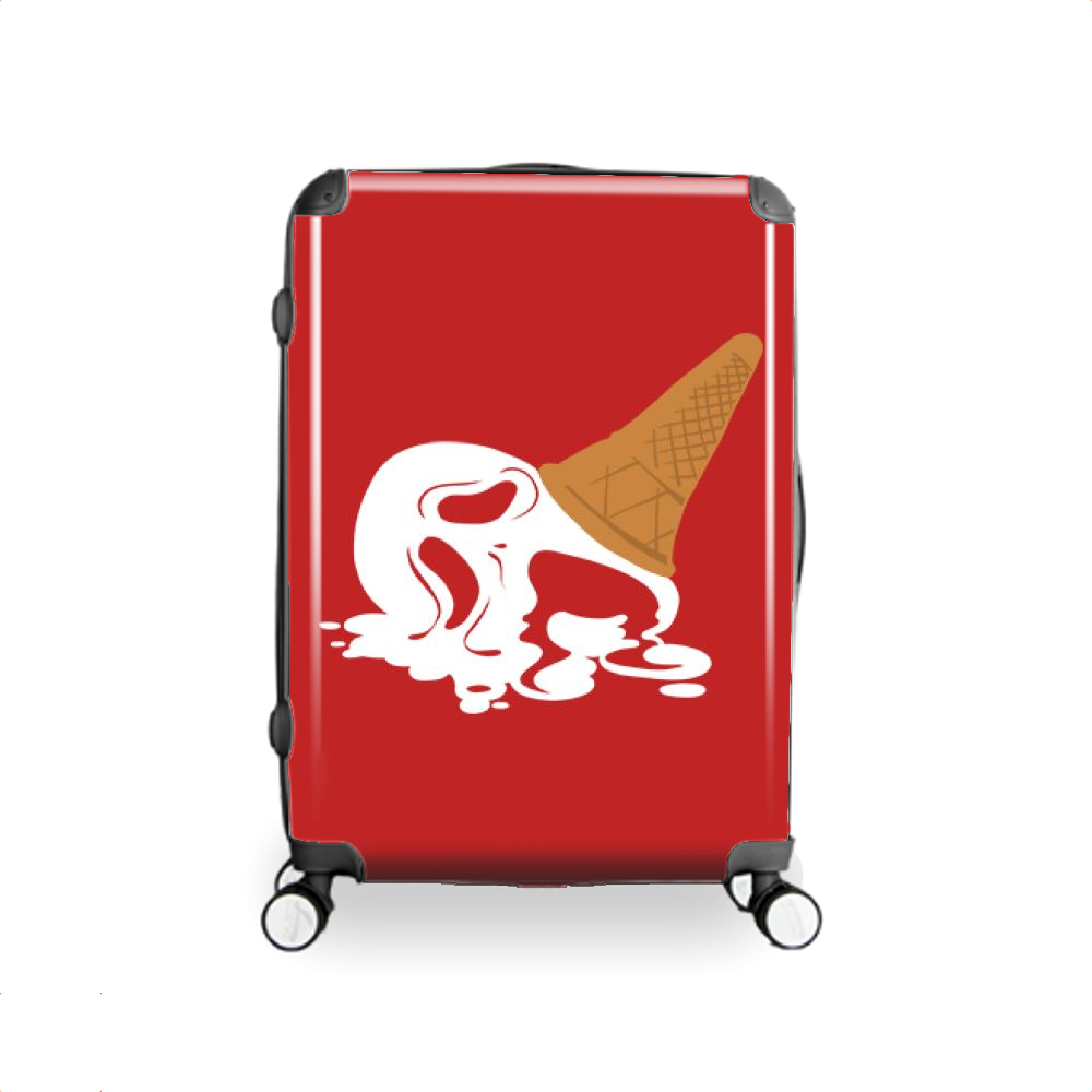 Melted Ice Cream Screaming, Ice Cream Hardside Luggage