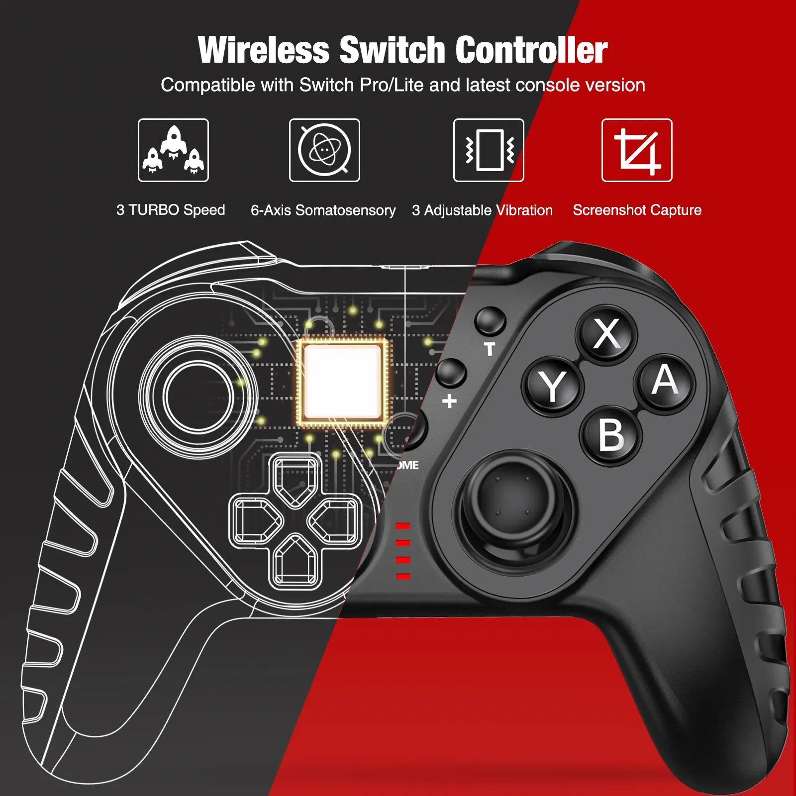Wireless Pro Controller For Nintendo Switch Console Wireless Gamepad ...
