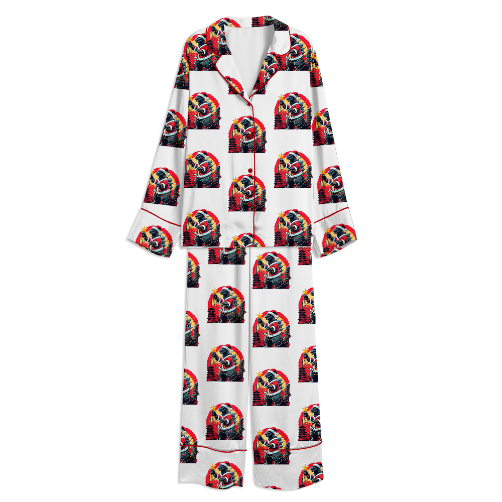 Tokyover Godzilla Santazilla Holiday Monster Christmas Unisex Long ...