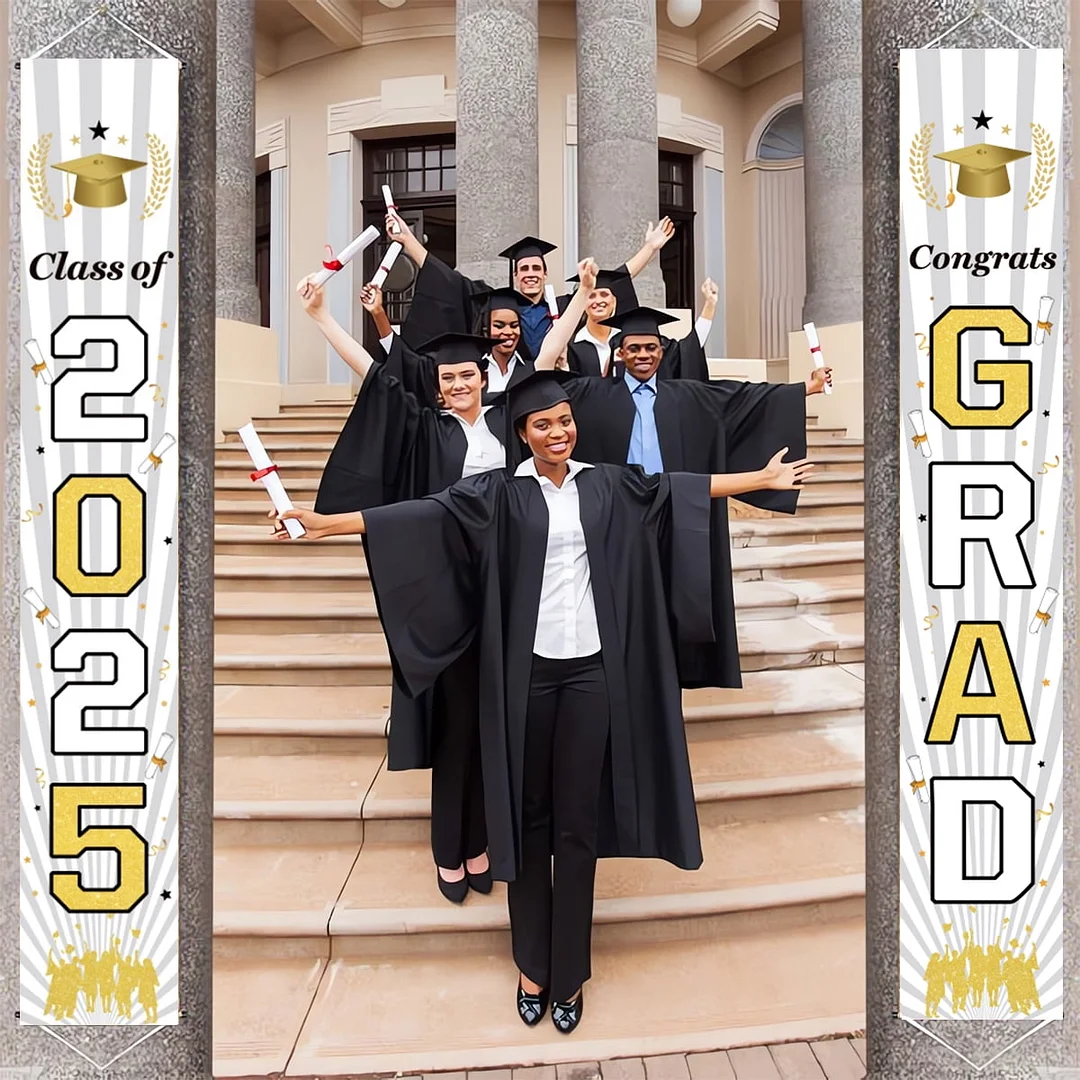 2025 Student School Graduation Party Banner Decorations