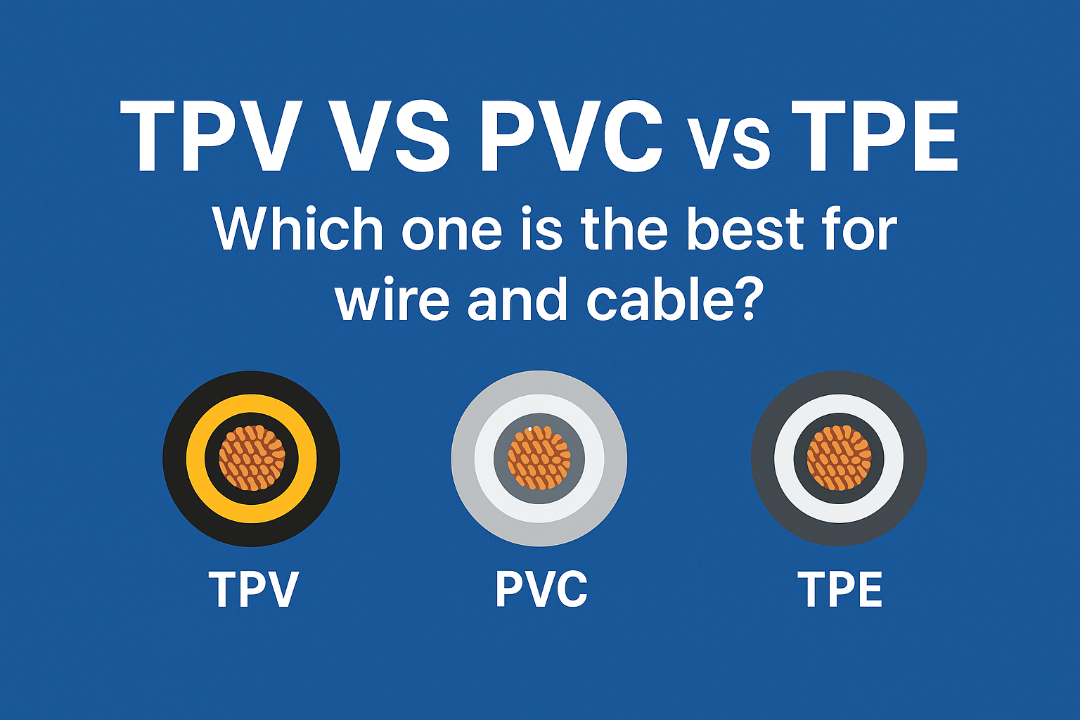 TPV vs PVC vs TPE: Which wire and cable material performs best?