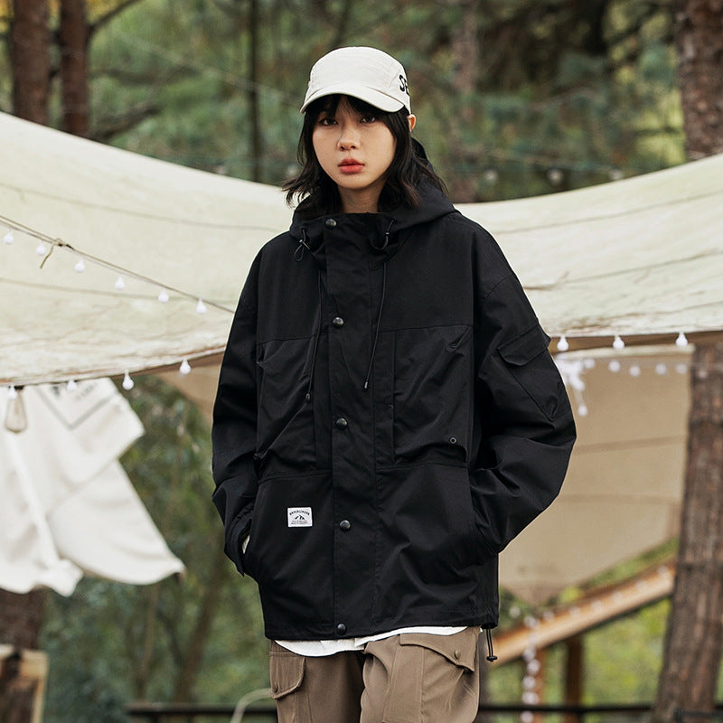 Unisex Jacket Shell Jacket Men's and Women's Coats Mechanical Style Jacket