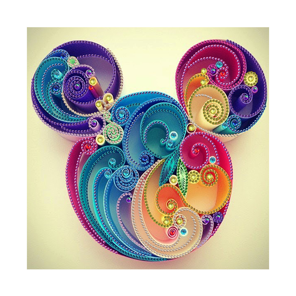 Quilling Paper Painting Partial Special Shaped Diamond Painting 30 30cm