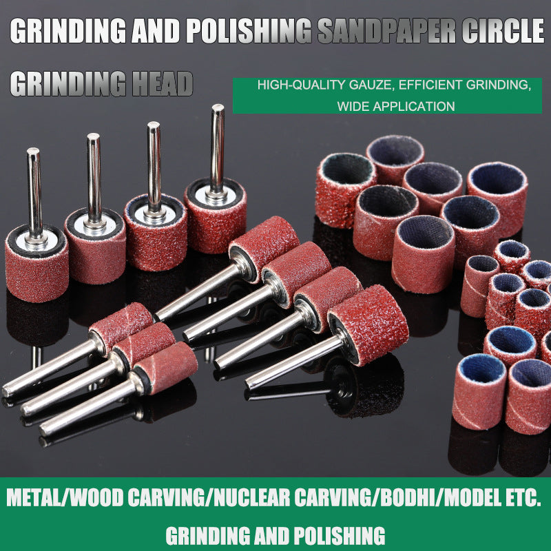 Sandpaper Ring Sandpaper Polishing Head Carpentry Root Carving ...