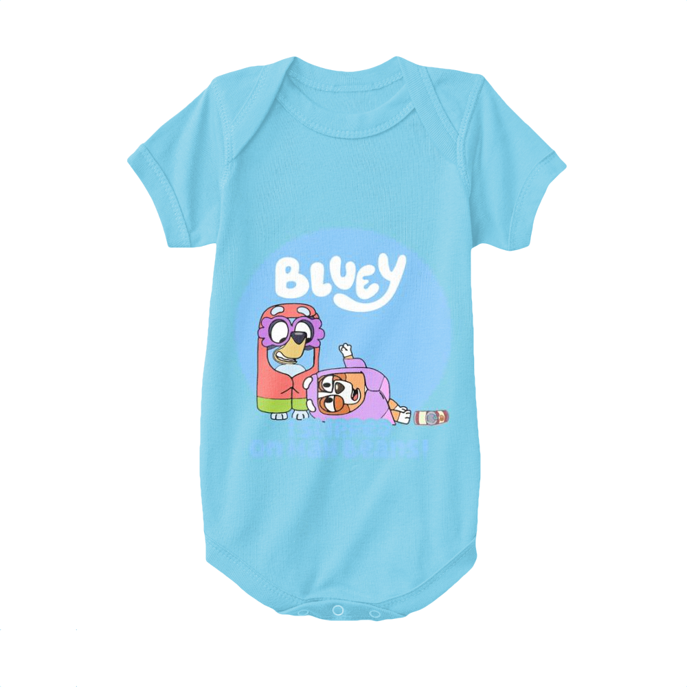 I Slipped On Mah Beans, Bluey Baby Onesie