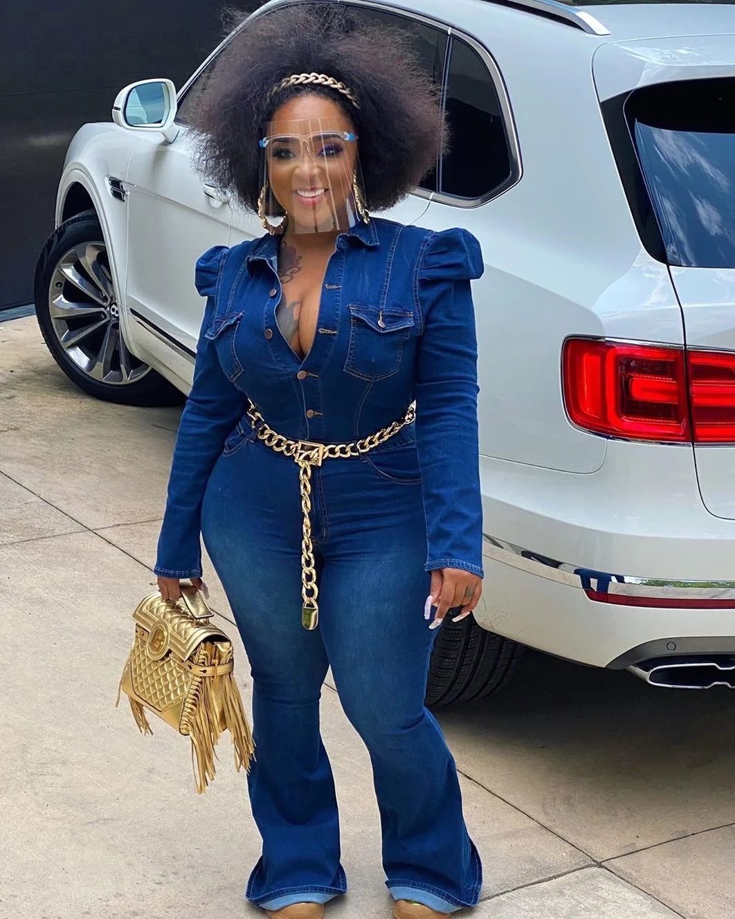 Daisy Denim Jumpsuit