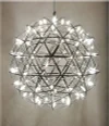 Modern Loft Spark Ball LED Pendant Light Firework Stainless Steel ...