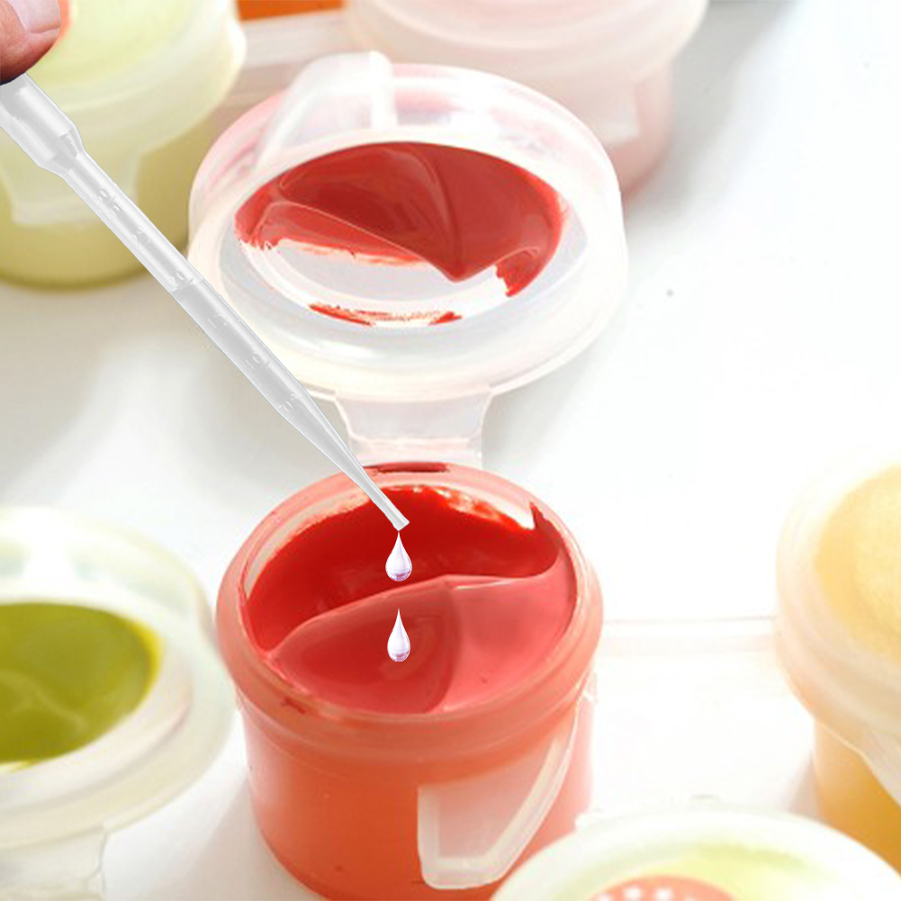 50pcs Graduated Pipettes Dropper Plastic Disposable Transfer Pipettes (1ml)