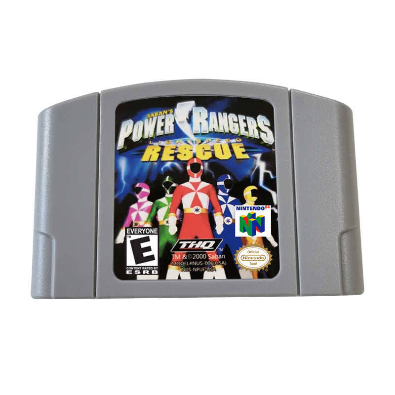 Power Rangers: Lightspeed Rescue N64 Cartridge For Nintendo 64 Game Console