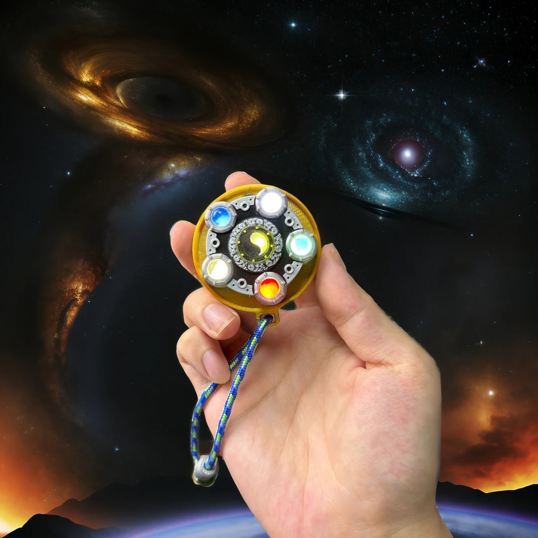 Five Elements Armor Luminous Decompression Toy Buck Ball Coin Handle ...