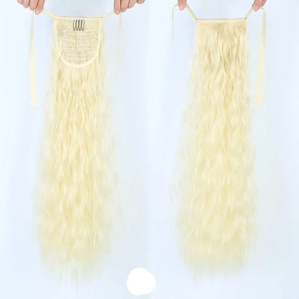 Extension Wig Long Curly Drawstring Ponytail