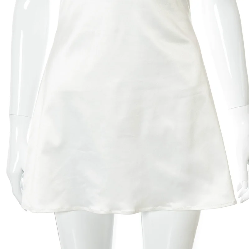 OPEN BACK SLING LACE CASUAL DRESS