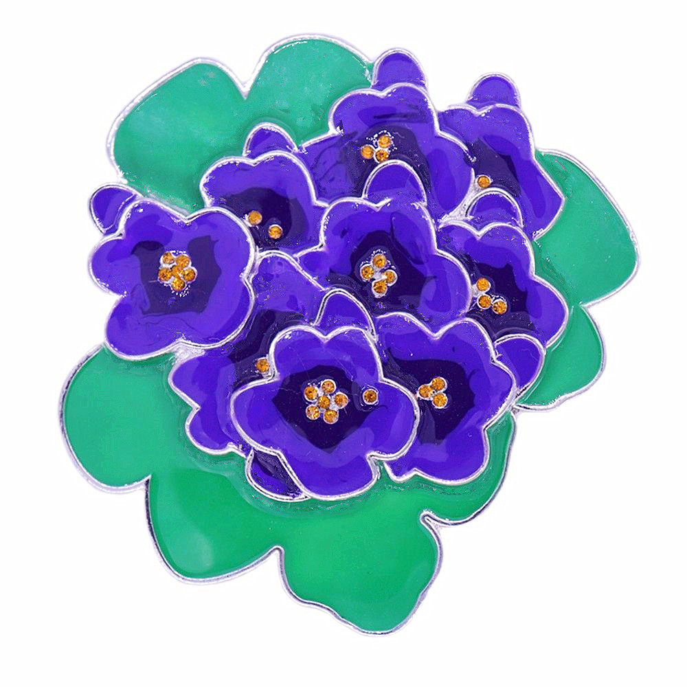 New Design Large Size Heavy Quality Purple Green Enamel Color Metal ...