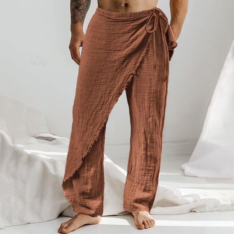 Men's Linen Drawstring Pants