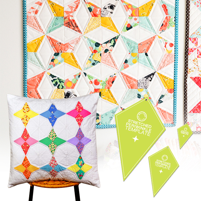 Periwinkle Plates Quilting Templates