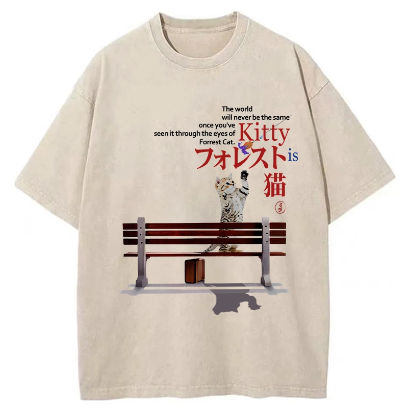 Forrest Cat's Perspective Washed T-Shirt