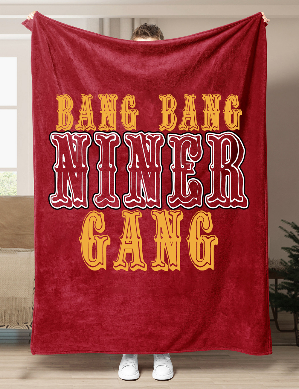 Bang Bang Niner Gang San Francisco 49ers Blanket
