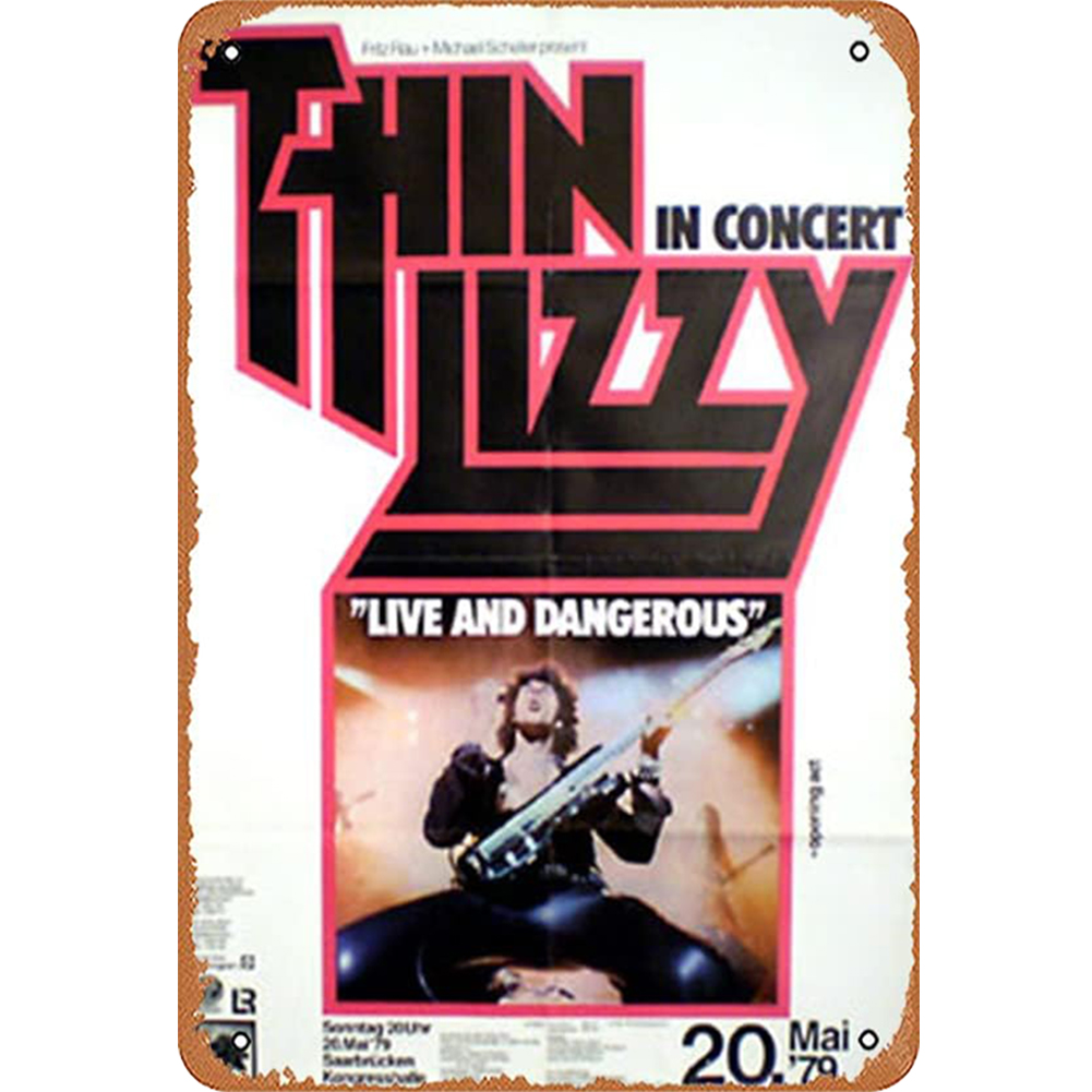 20*30cm/30*40cm - Thin Lizzy - Vintage Tin Signs/Wooden Signs