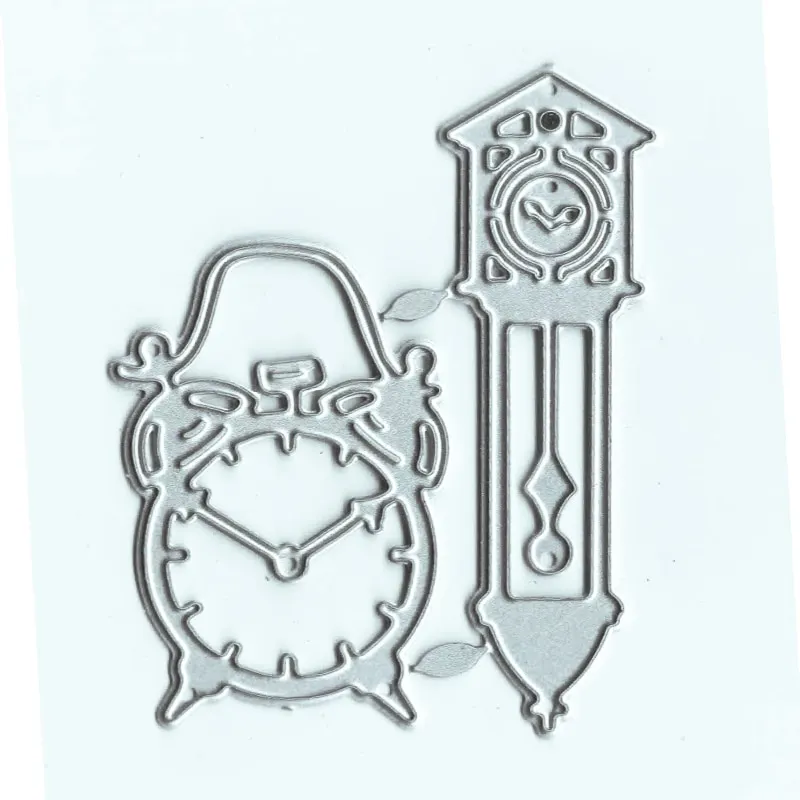 Nigikala Clock Scrapbook Embossing Papercutting Greeting Card Metal ...