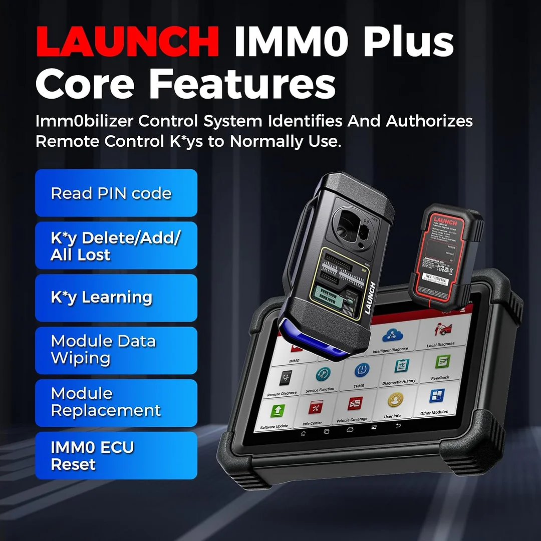 Launch X431 IMMO PLUS Key Programming Car Scanner Bidirectional ...