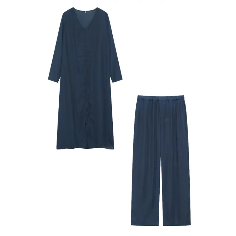 Churchf Churchf New Women's Open Fork Long Top Trop Set