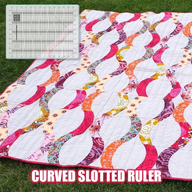 Patchwork Quilt Curved Slotted Ruler (With Instructions)