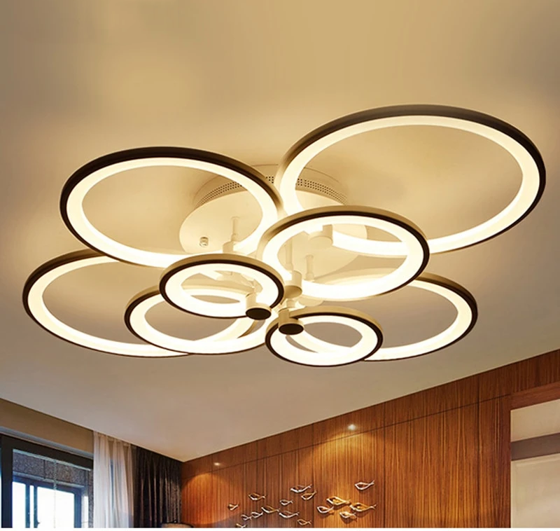 Modern LED Rings Ceiling Lamp For Kitchen Living Room Study Room ...