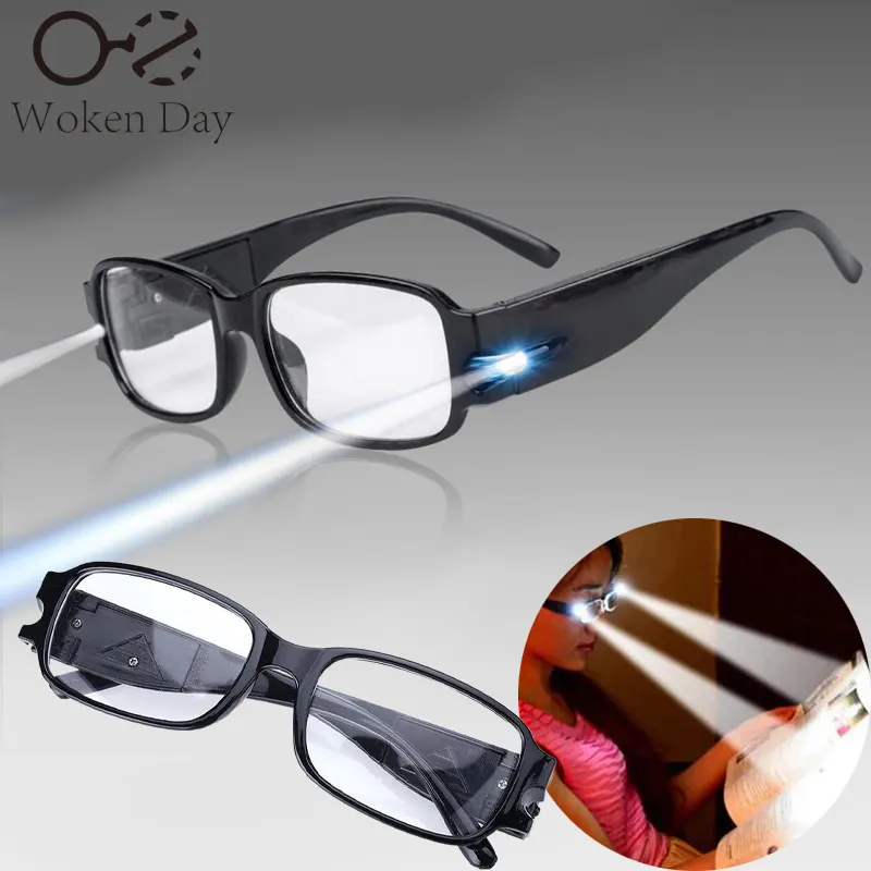 Multi Strength Reading Glasses LED Man Woman Unisex Eyeglasses ...