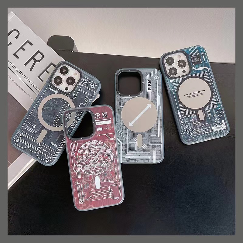 Circuit Board Skin Feel MagSafe Phone Case