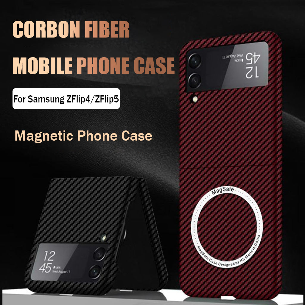 Carbon Fiber Pattern Is Suitable For Samsung ZFlip Series Magnetic ...